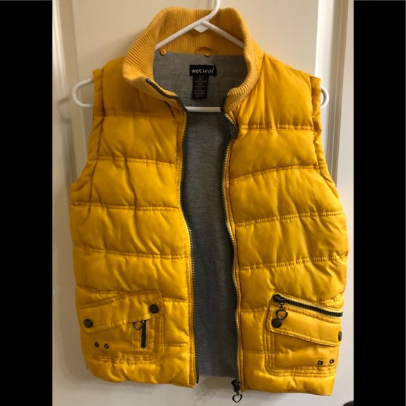 Wet Seal | Jackets & Coats | Wet Seal Girls Yellow Vest | Poshmark